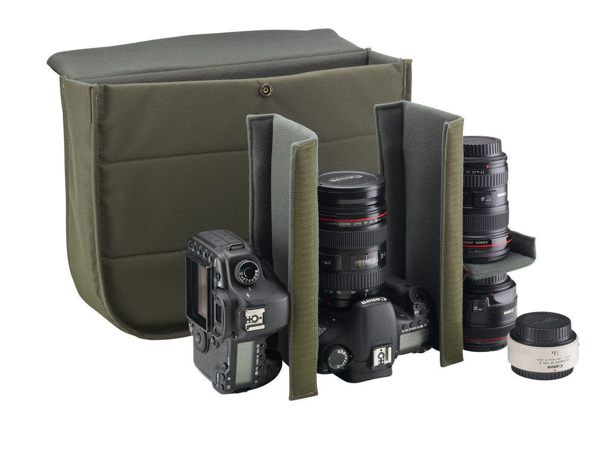 Hadley Large Camera Bag - Black FibreNyte / Black Leather – Billingham USA