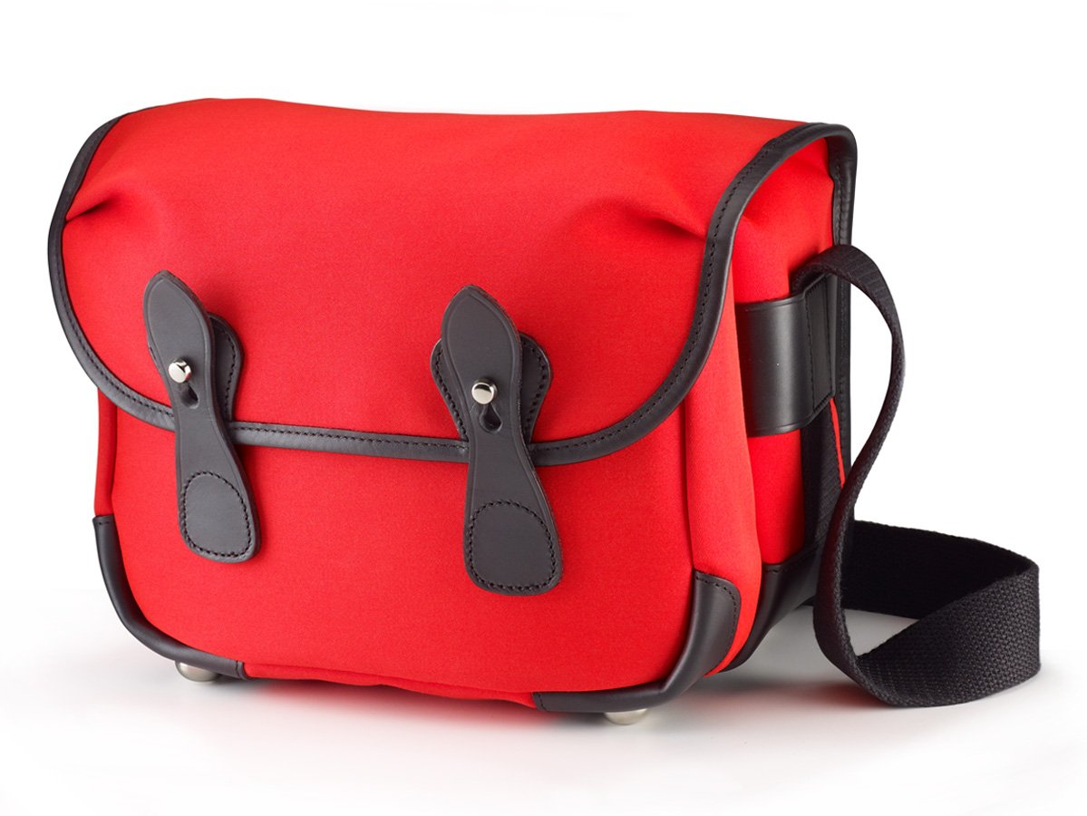 L2 Camera Bag - Neon Red Canvas / Black Leather (Black Lining ...